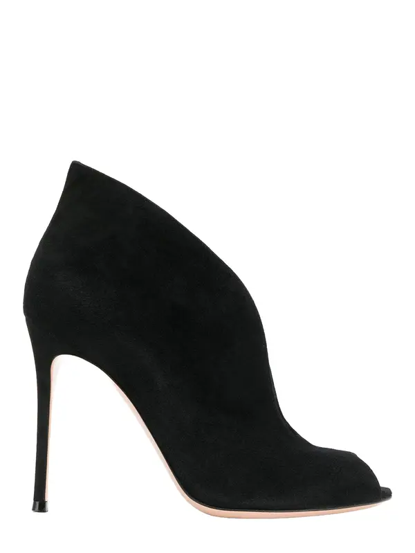 GIANVITO ROSSI 105mm Vamp Suede Pumps - Black