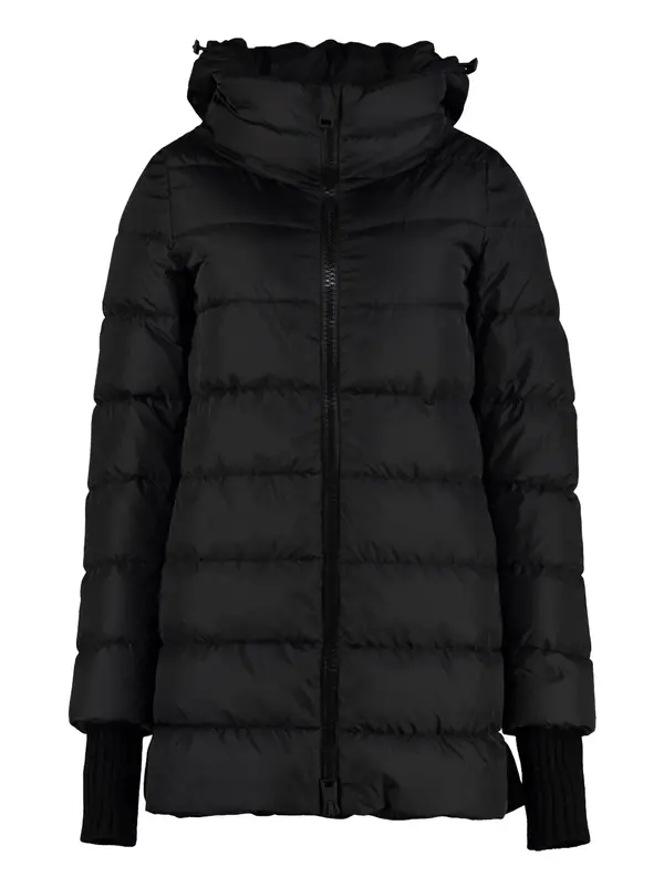 Herno Hooded Padded Coat - Black
