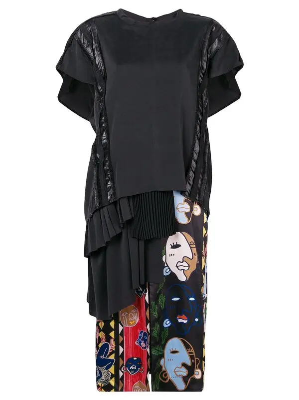 Carven Mid-length T-shirt Dress - Black