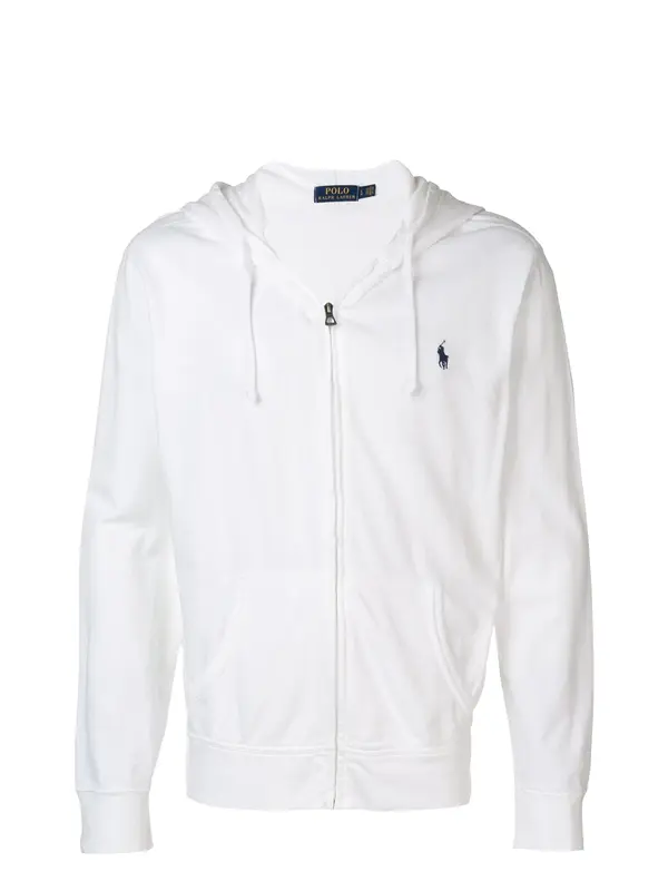Polo Ralph Lauren Zipped Hoodie - White