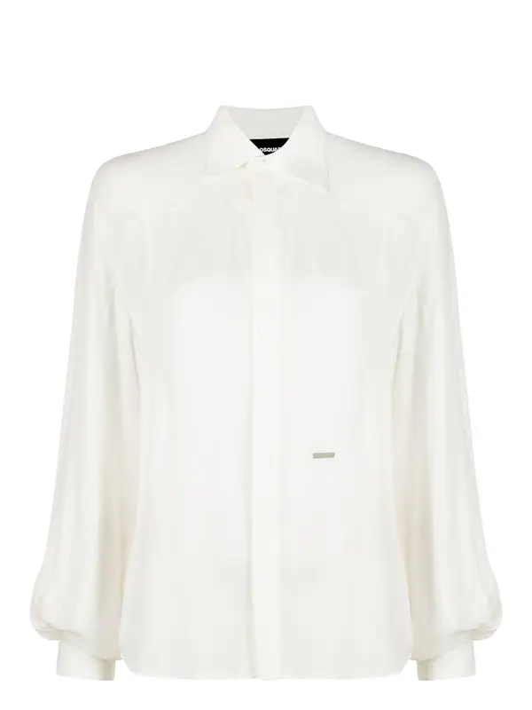 Dsquared2 Silk Button-up Shirt - White