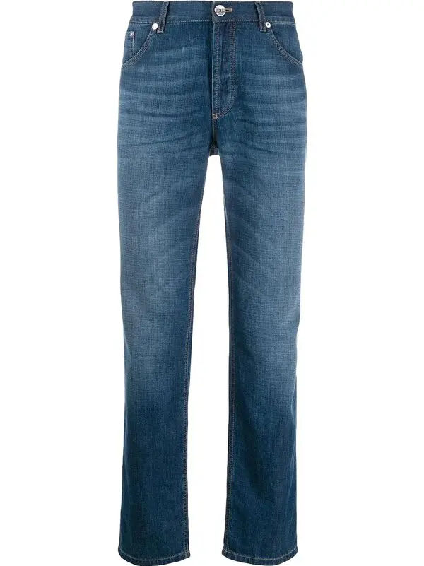 Brunello Cucinelli Straight-leg Jeans - Blue