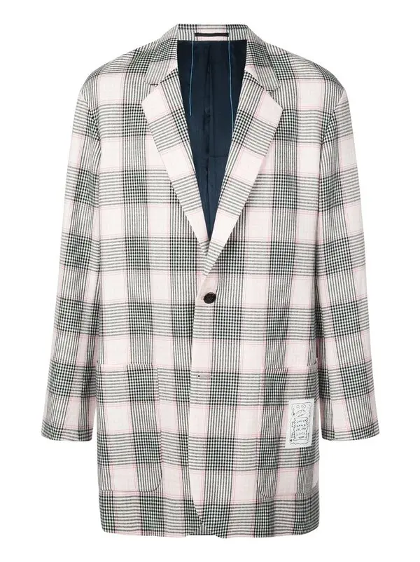Julien David Checked Blazer - Black