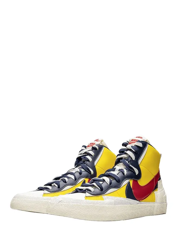 Nike X Sacai Blazer Mid Sneakers - Yellow