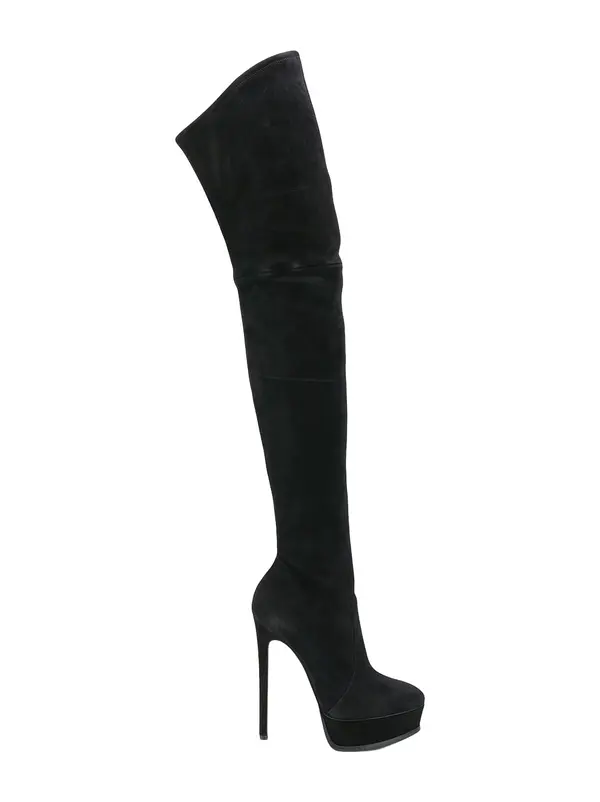 Casadei Over-the-knee Stiletto Boots - Black