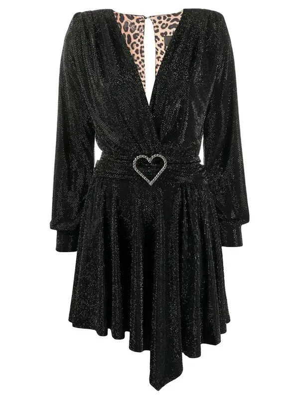 Philipp Plein Aphrodite Crystal Mini Dress - Black