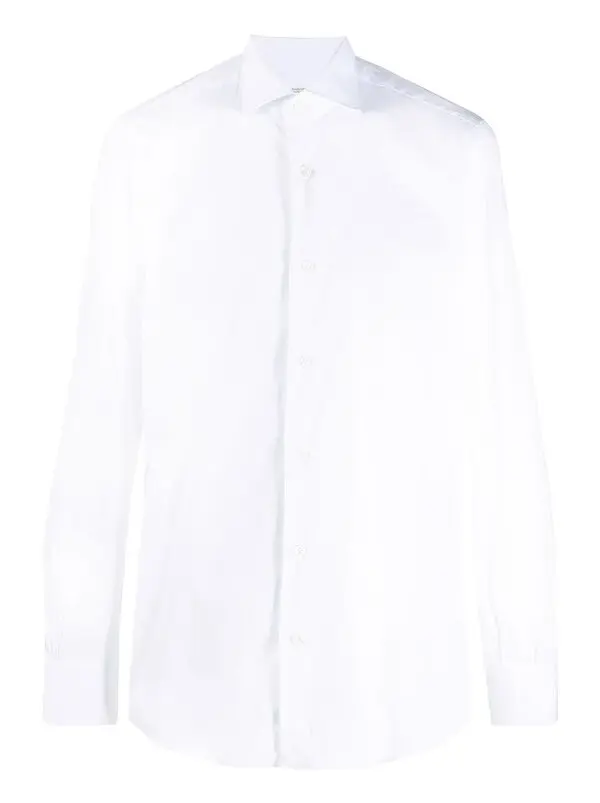 MAZZARELLI Plain Buttoned Shirt - White