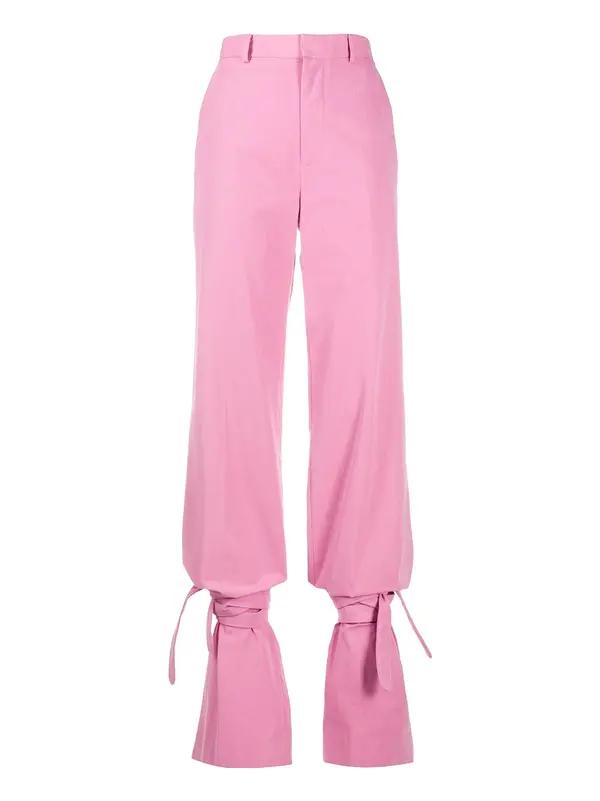 Attico High-waisted Trousers - Pink