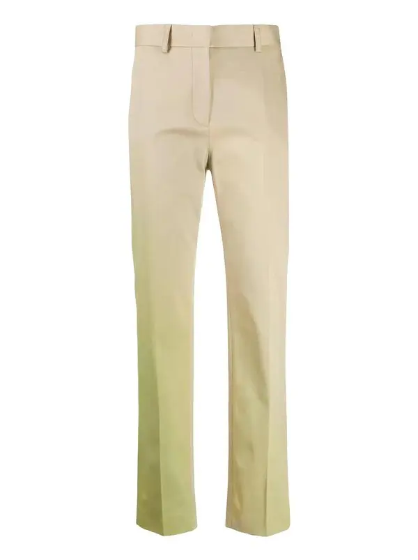 Alberta Ferretti Slim Tailored Trousers In Beige - Neutrals