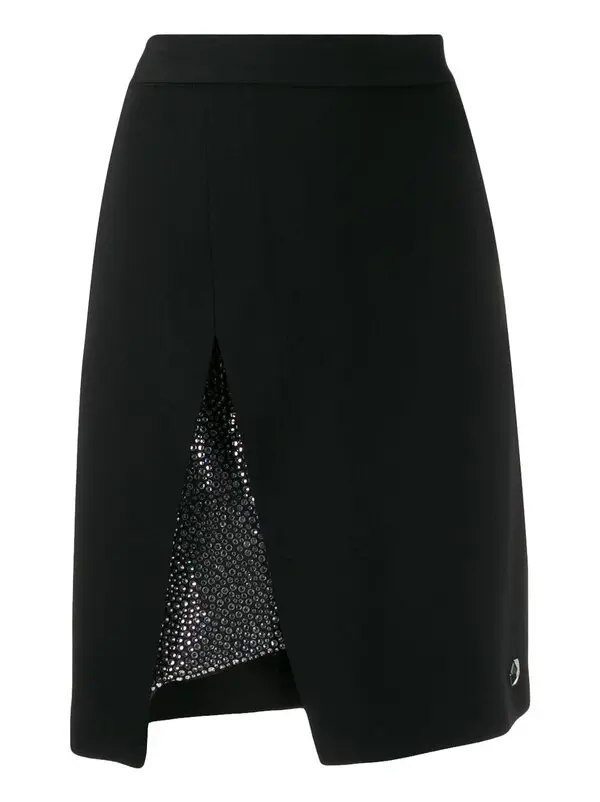Philipp Plein Embellished Mini Skirt - Black