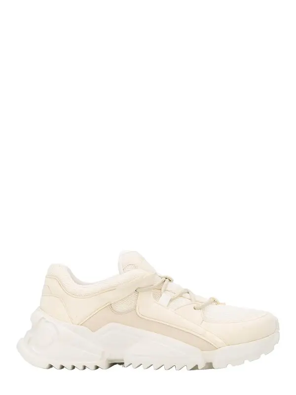 FERRAGAMO Panelled Chunky Sneakers - White