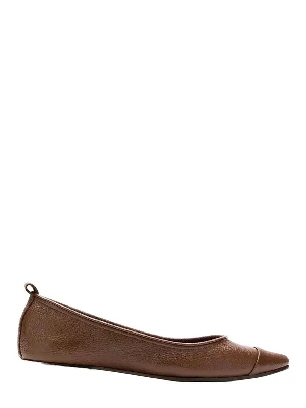 STUDIO CHOFAKIAN Nuage Leather Ballerinas - Brown