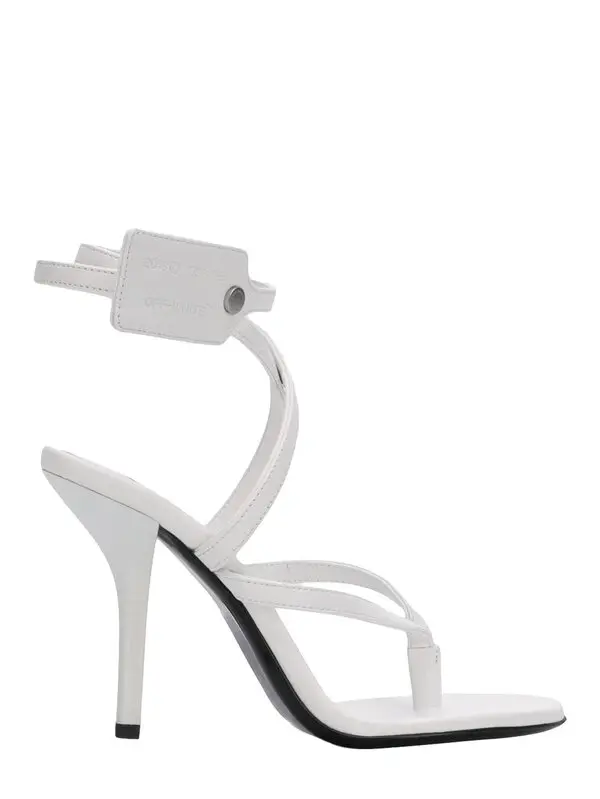 Off-White 110mm Zip-tie Sandals - White