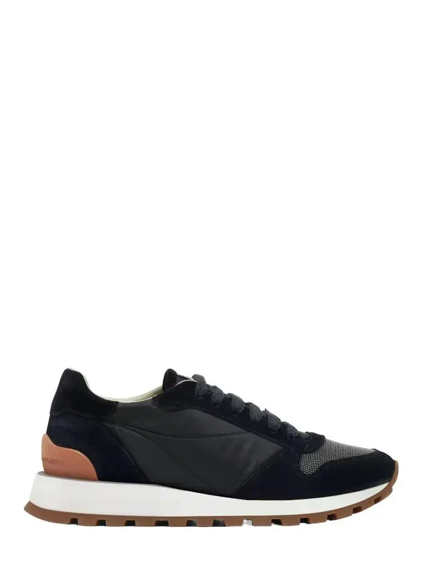 Brunello Cucinelli Monili-embellished Toe Sneakers - Black