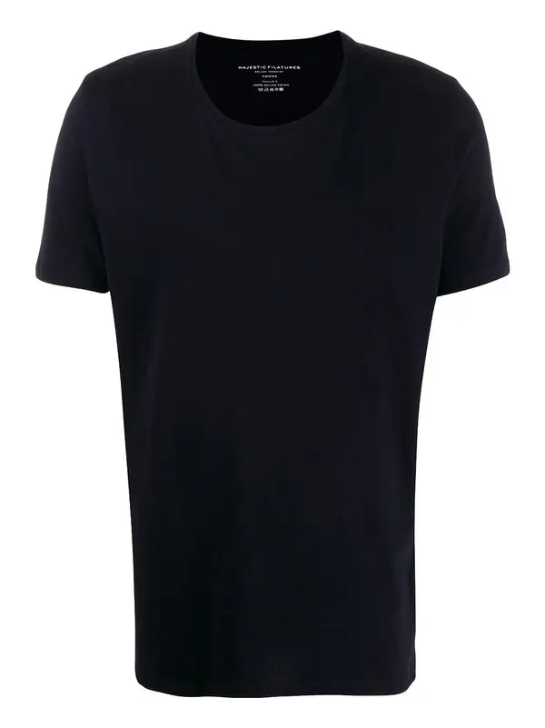 Majestic Filatures Round Neck T-shirt - Blue