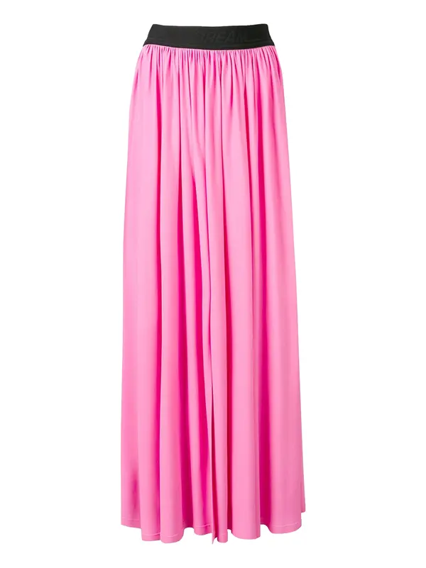 MSGM Flared Midi Skirt - Pink