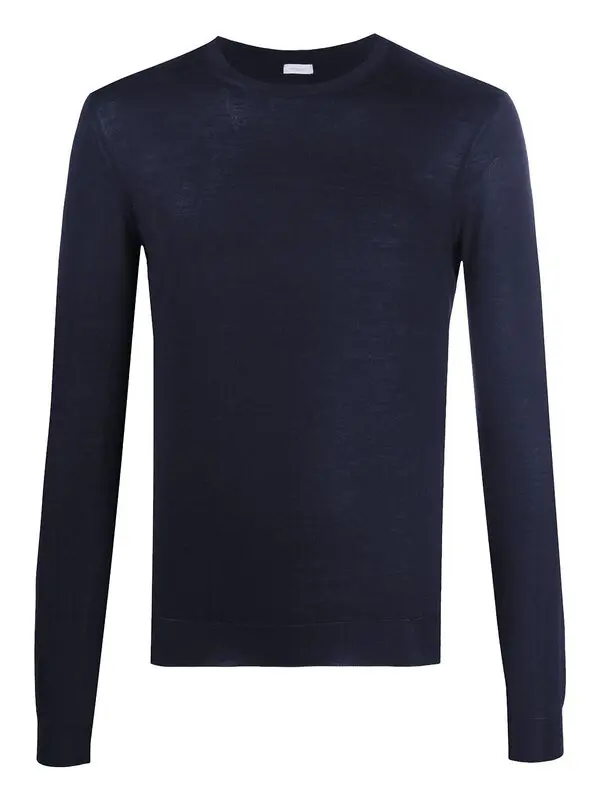 Malo Fine Knit Jumper - Blue