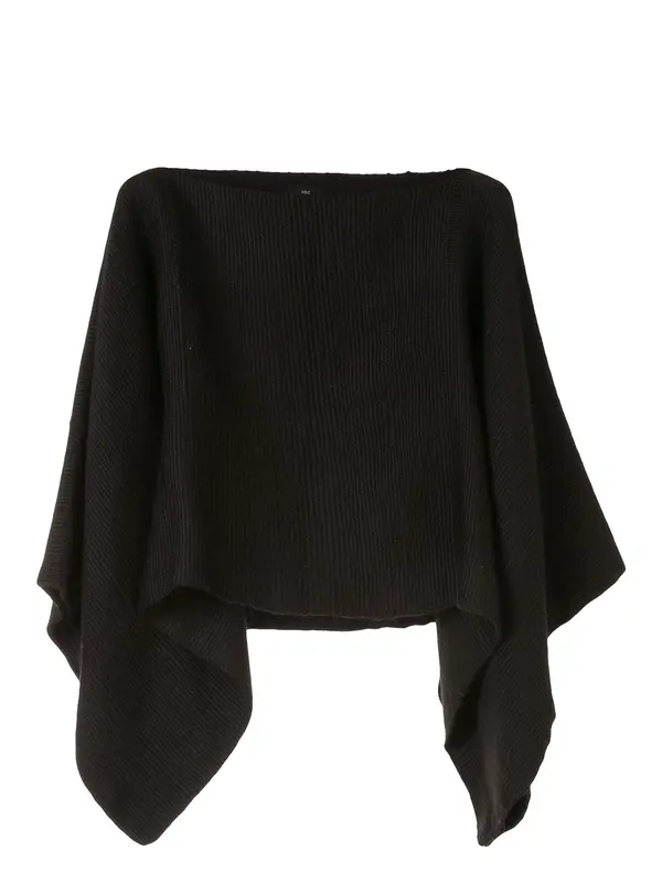 Voz Solid Crop Jumper - Black