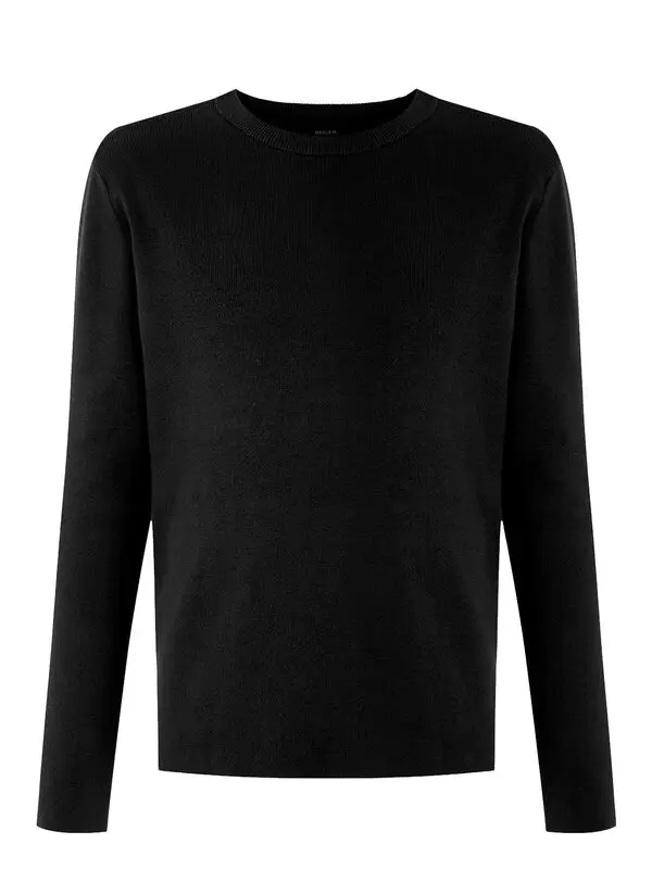 OSKLEN Crew Neck Ribbed Jumper - Black