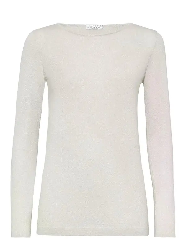 Brunello Cucinelli Long-sleeve Knitted Top - Neutrals