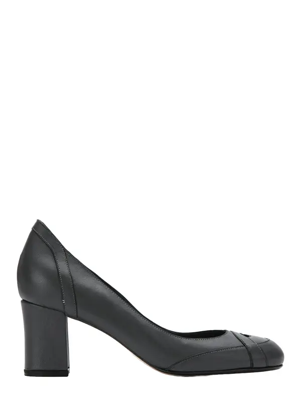 STUDIO CHOFAKIAN Panelled Leather Pumps - Grey