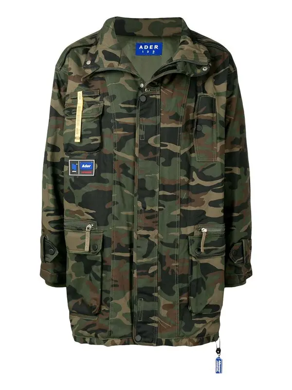 ADER ERROR Camouflage Print Jacket - Green
