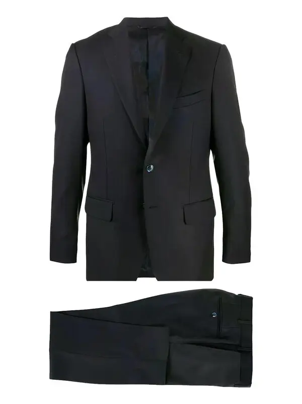 DELL'OGLIO Fitted Two Piece Suit - Blue