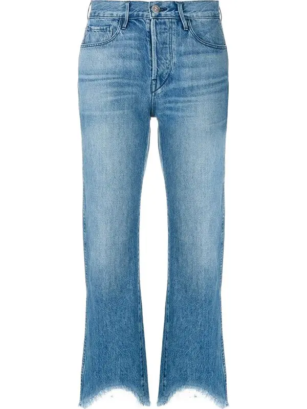 3x1 Austin Cropped Jeans - Blue