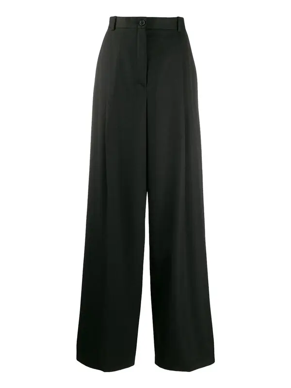 Nina Ricci Long Wide-leg Trousers - Black