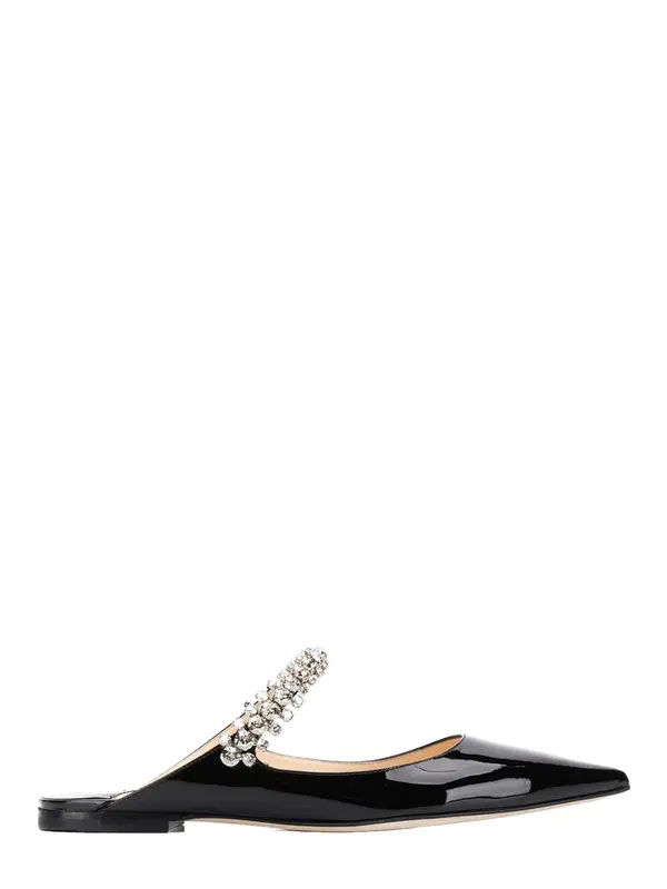 JIMMY CHOO Bing Crystal-embellished Mules - Black