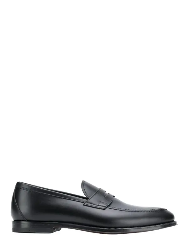 SCAROSSO Penny Loafers - Black