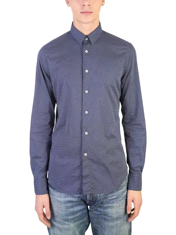 DELL'OGLIO Long-sleeved Shirt - Blue