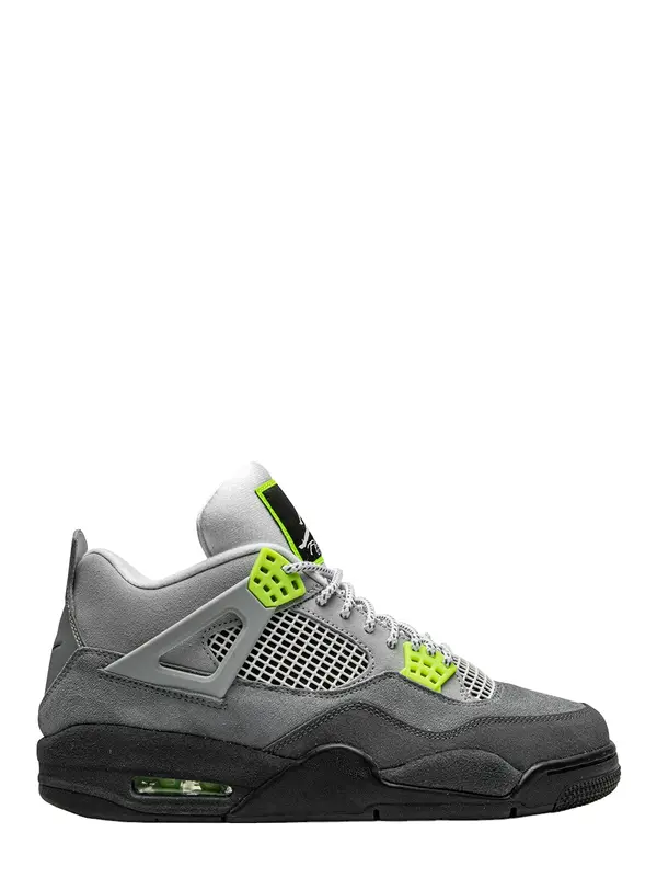 JORDAN Air 4 Retro Se Neon Sneakers - Grey