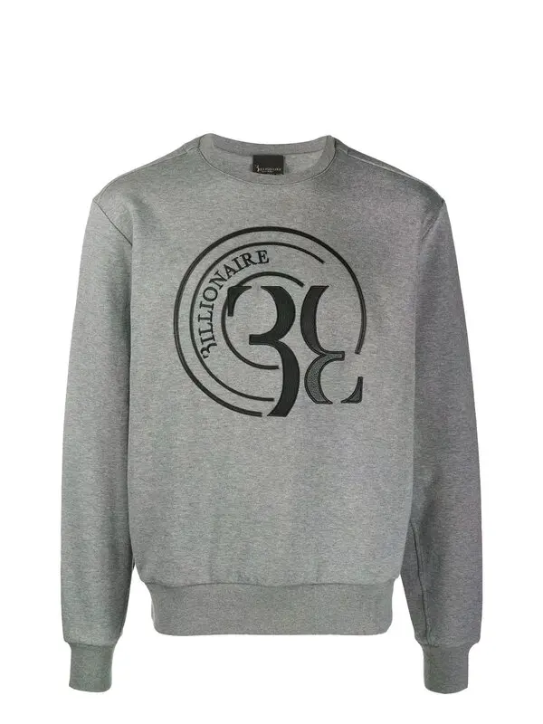 BILLIONAIRE Logo Print Sweatshirt - Grey