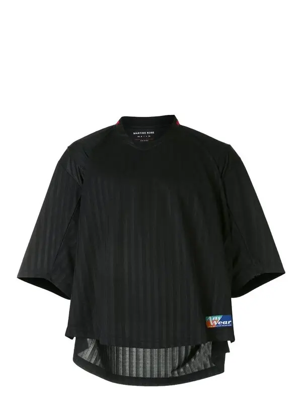 Martine Rose Dekker Football T-shirt - Black