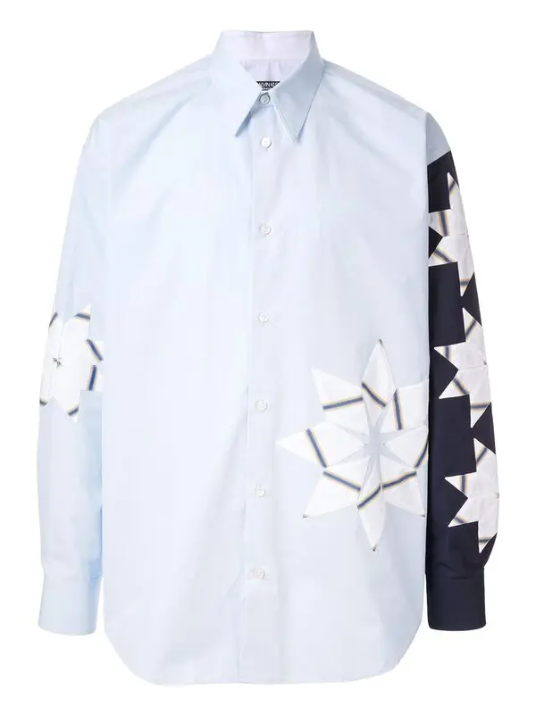 Calvin Klein Contrast Sleeve Shirt - Blue