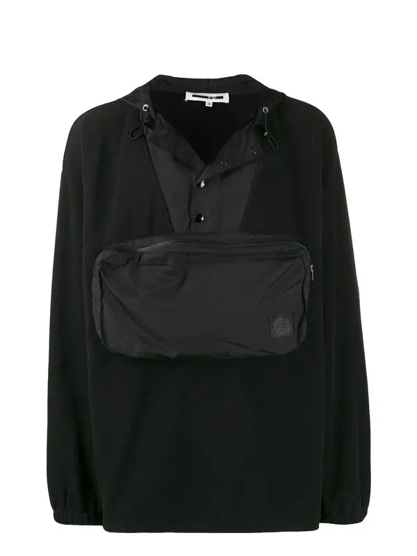 Alexander McQueen Offspring Pouch Pocket Hoodie - Black