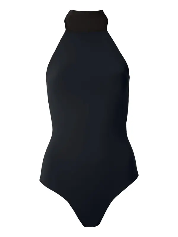 AMIR SLAMA Sleeveless Body Top - Black