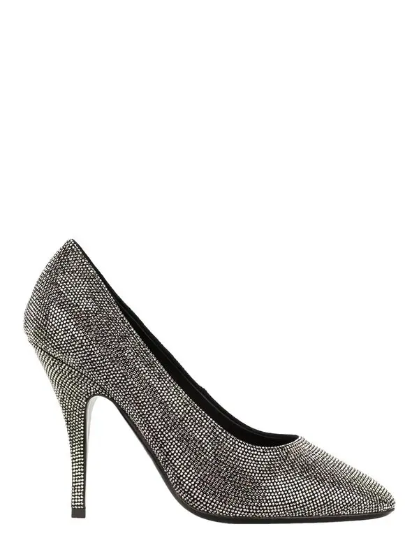 FERRAGAMO Crystal-embellished Pumps - Grey