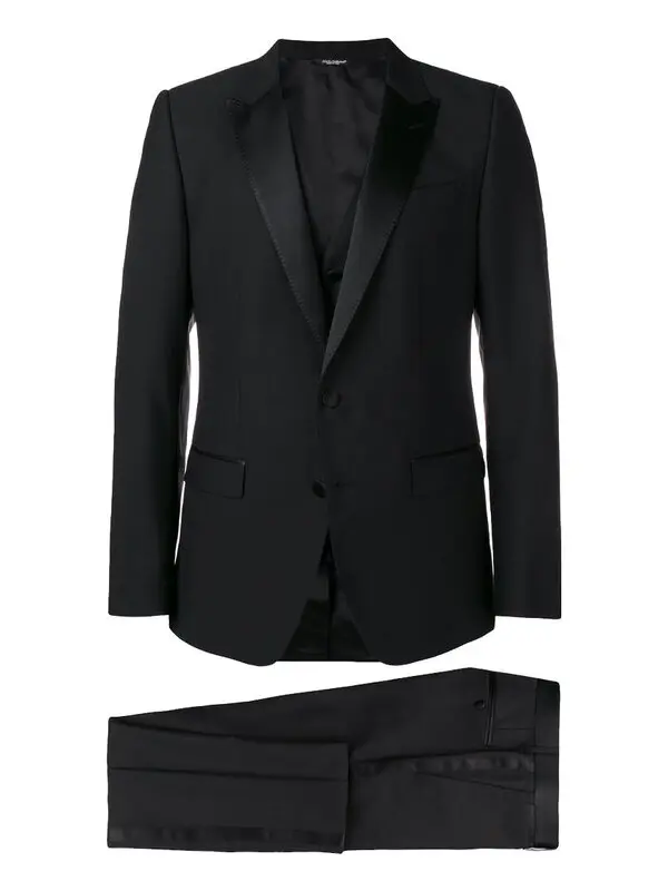 Dolce & Gabbana Three-piece Dinner Suit - Black