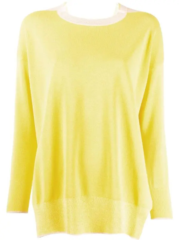 Stella McCartney Two-toned Oversized Jumper - Yellow