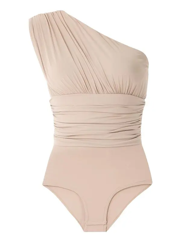 AMIR SLAMA Ruched Panel Top - Neutrals
