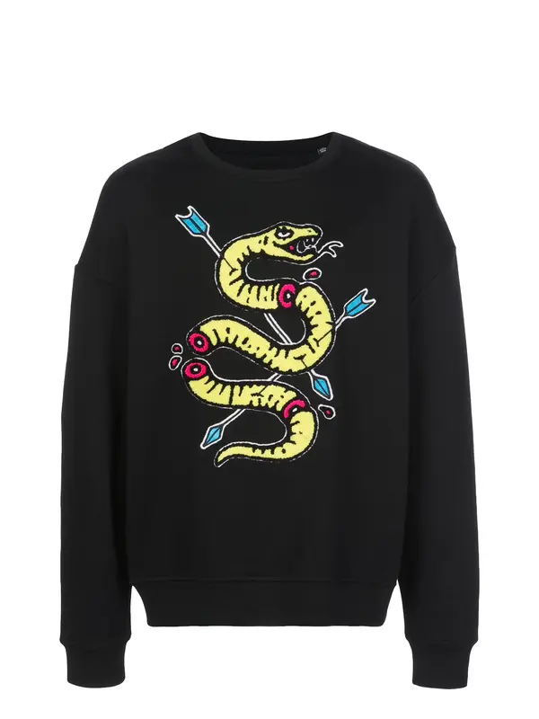HACULLA. Venom Drop-shoulder Sweatshirt - Black