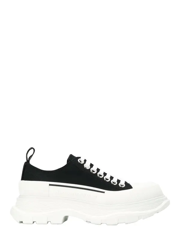 Alexander McQueen Tread Slick Flatform Sneakers - Black