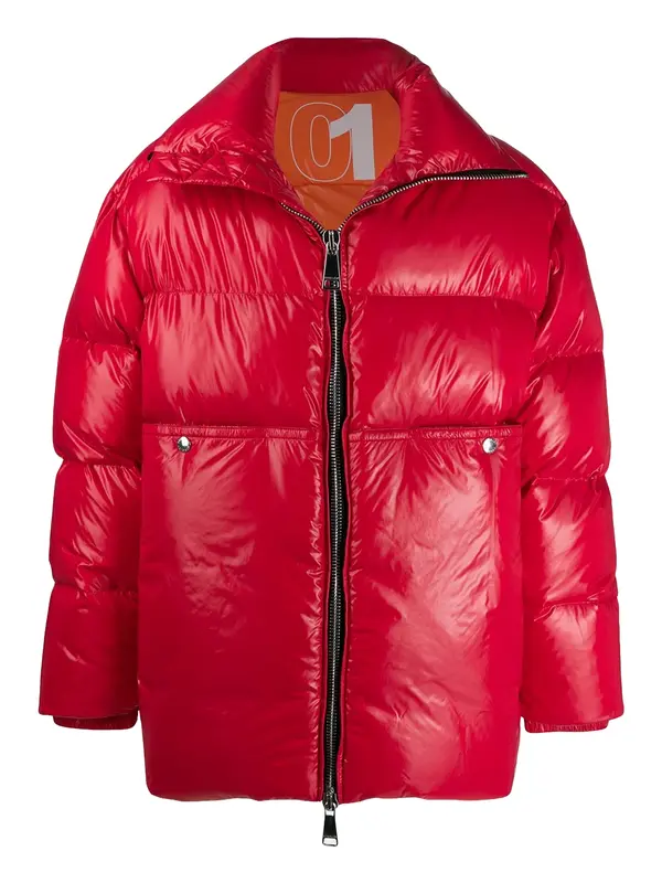 Khrisjoy Loose-fit Padded Coat - Red