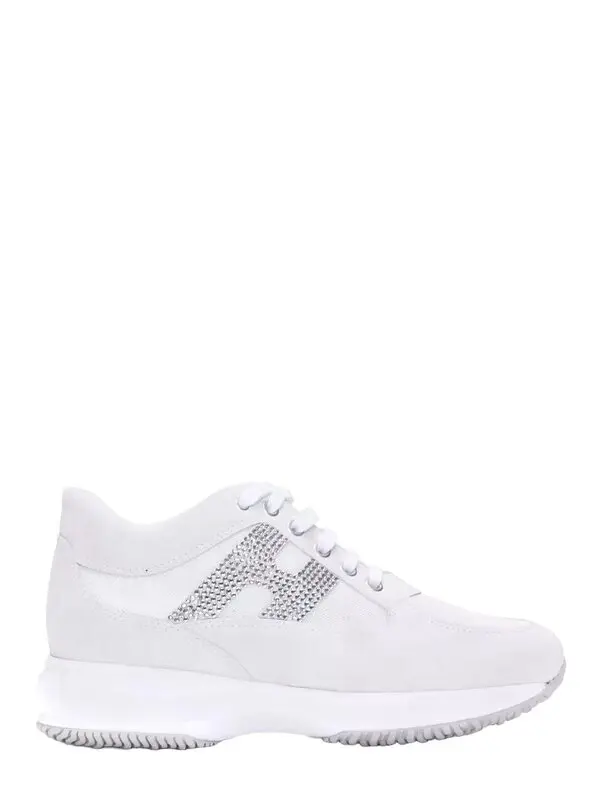Hogan Studded Logo Sneakers - White