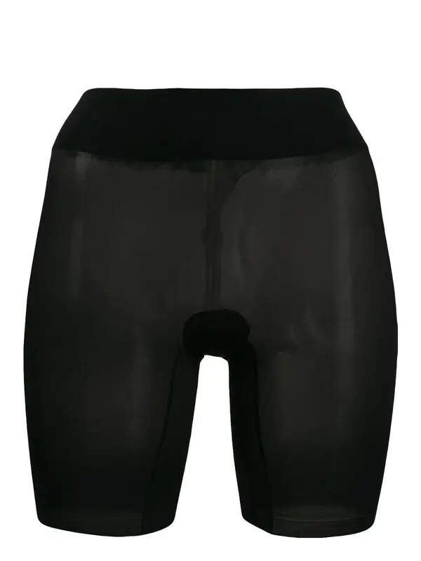 Wolford Sheer Seamless Shorts - Black