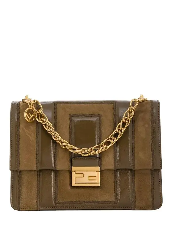 Fendi Kan U Shoulder Bag - Brown