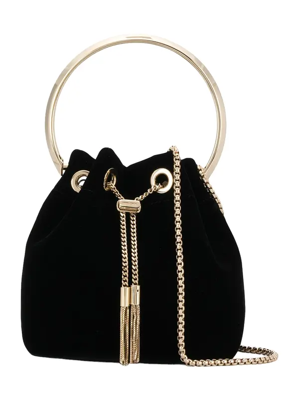 JIMMY CHOO Bon Bon Bucket Bag - Black