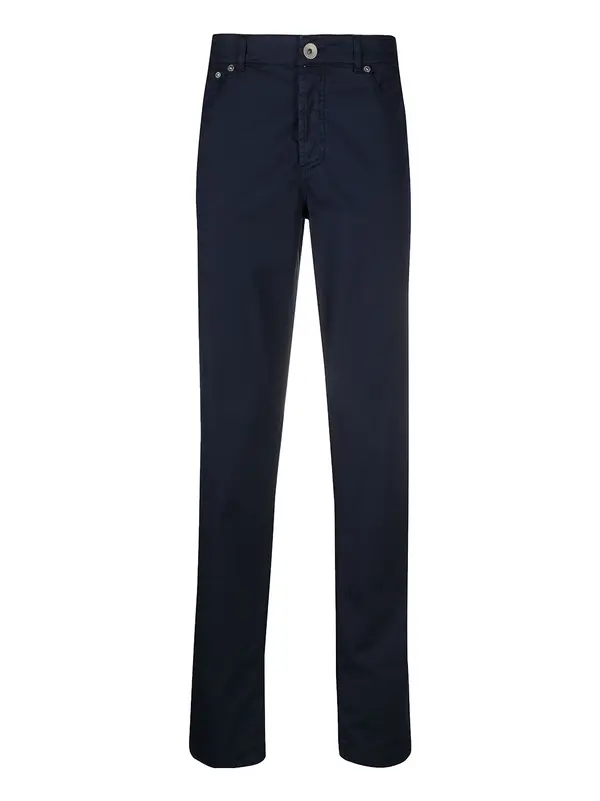 Brunello Cucinelli Straight Leg Chinos - Blue